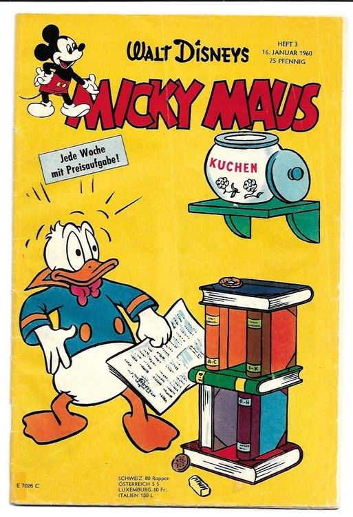 Micky Maus Heft 3 1960, mit Goofy, Micky, Oma Duck, C.Barks (Gebraucht ...