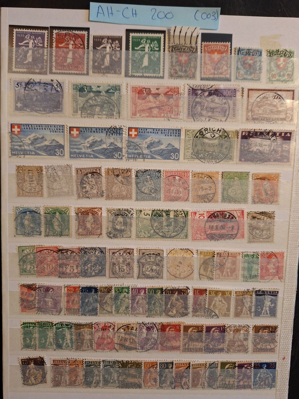 CH: 200 verschiedene gestempelte Alt-CH ab Sitzende (003) (Gebraucht ...
