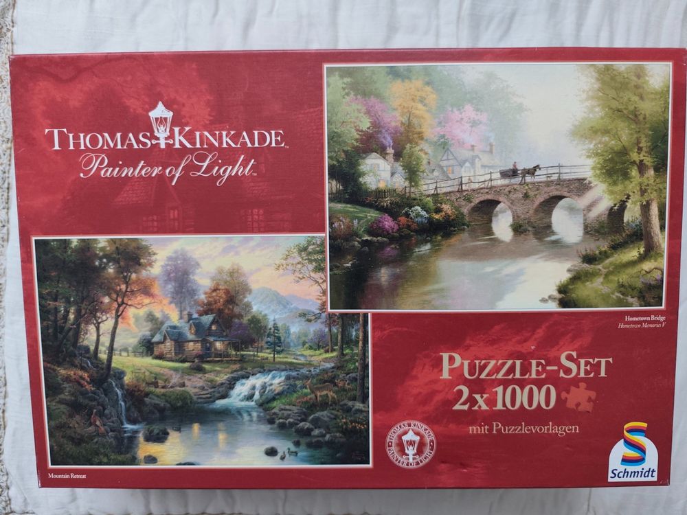 Thomas Kinkade Puzzle Set, 2 x 1000 Teile (Gebraucht) in Eschenbach LU ...