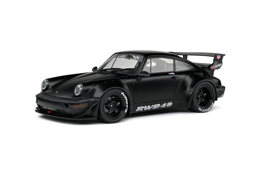 Porsche 911 964 RWB Rauhwelt Darth Vader 1:18- NEU Solido (Neu und ...