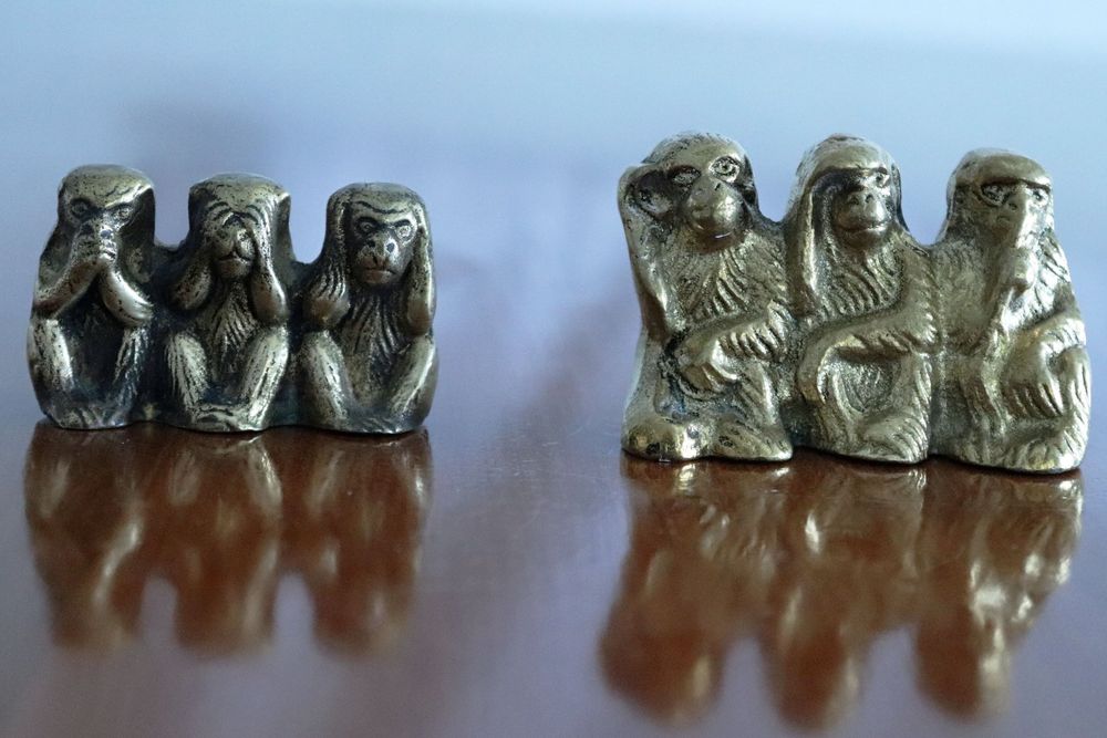 2 Gruppen die *Die Drei Affen*, Messing, England (Gebraucht) in Thun ...