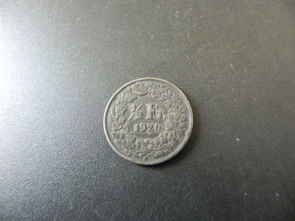 Schweiz 50 Rappen 1920 B Silber (Gebraucht) in Biel/Bienne für CHF 1.1 – mit Lieferung auf ...