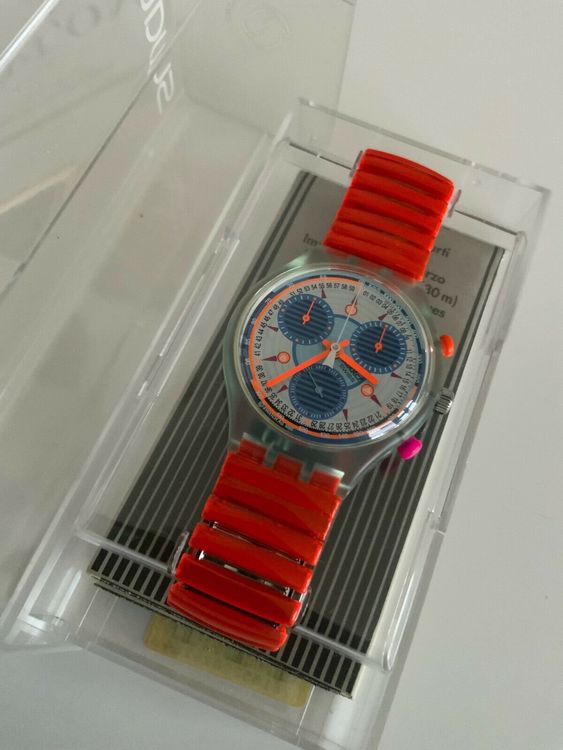 VINTAGE Swatch Chrono INSPYRAL ungetragen - SMALL (Neu und originalverpackt) in Wettswil für CHF ...