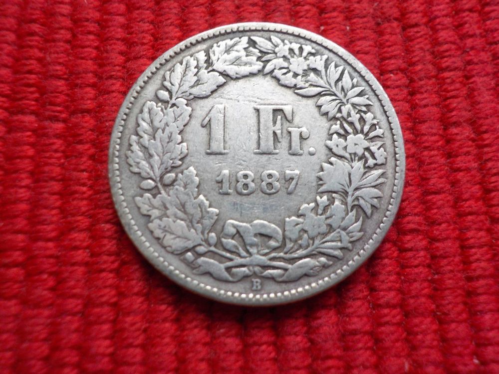 Alter CH- 1 Fr. 1887 SILBER Münze | Kaufen auf Ricardo