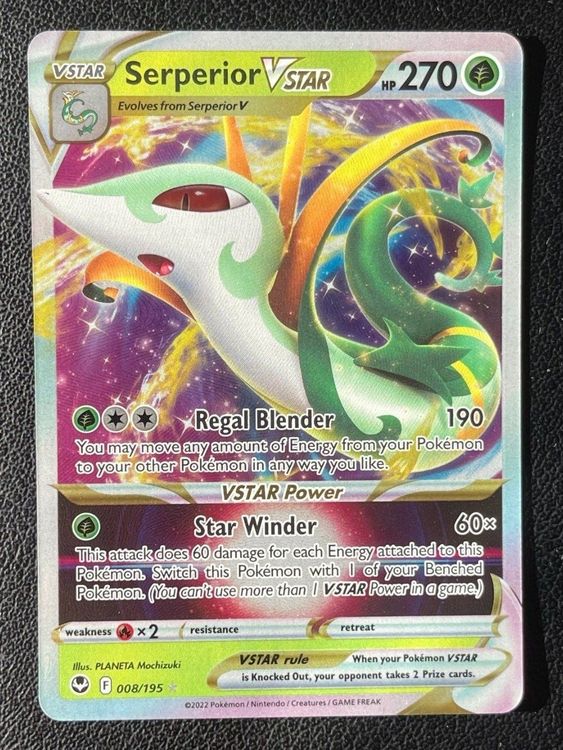 Serperior VMAX 008/195 Pokémon Silver Tempest UltraRare ab 1 | Kaufen ...