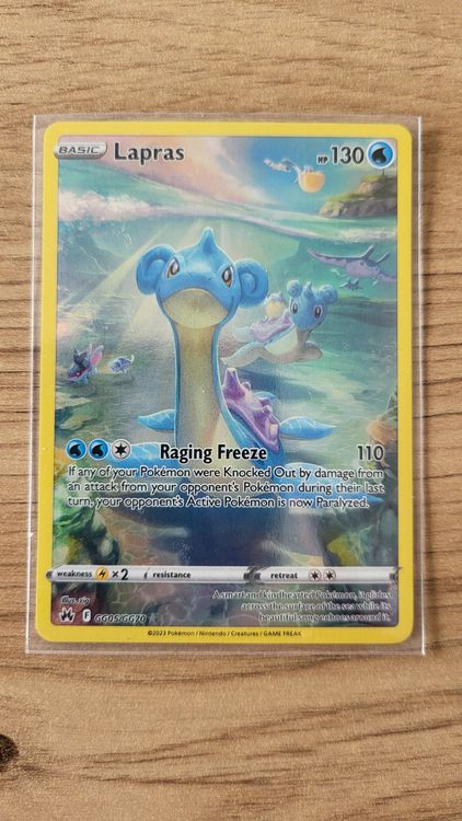 Carte Pokemon série zénith suprême (CRZ) EN GG05 Lapras (Neuf (Voir description)) à Lausanne ...