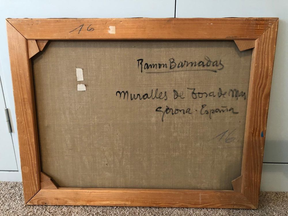 Gemälde Ramón Fabregas (1909-1981), Muralles Tossa de Mar (Gebraucht ...