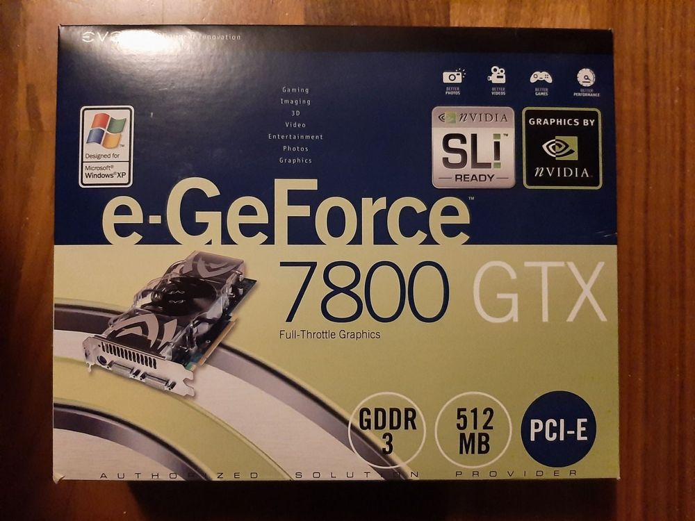 EVGA e-GeForce 7800 GTX 512MB GDDR3 2005 (Gebraucht) in Winterthur für ...