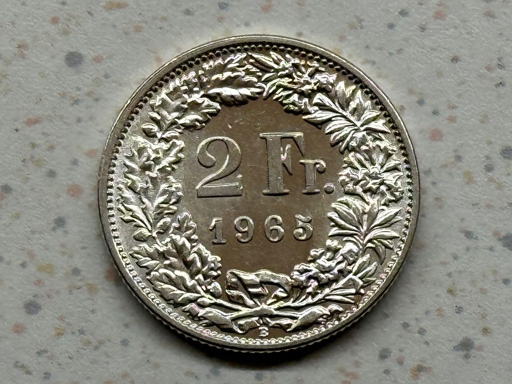 1965 2 Franken Stempelglanz Top (Neu (gemäss Beschreibung)) in Winterthur für CHF 6 – mit ...