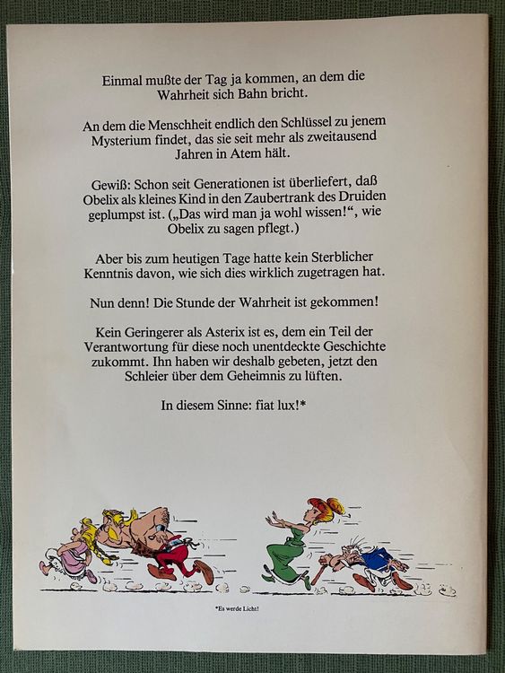 Wie Obelix als Kind in den Zaubertrank grplumst ist (Gebraucht) in ...