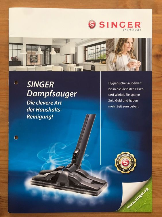 Singer Dampfsauger ADAM / Dampfreiniger mit extra Zubehör | Kaufen auf Ricardo