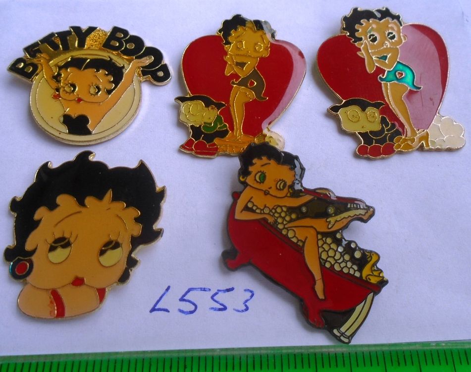 5 ver Betty Boop Pins (L553) | Kaufen auf Ricardo