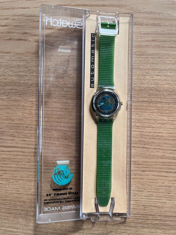 Swatch Automatic Limited Edition Earth Summit 1992 Vintage (Neu (gemäss ...
