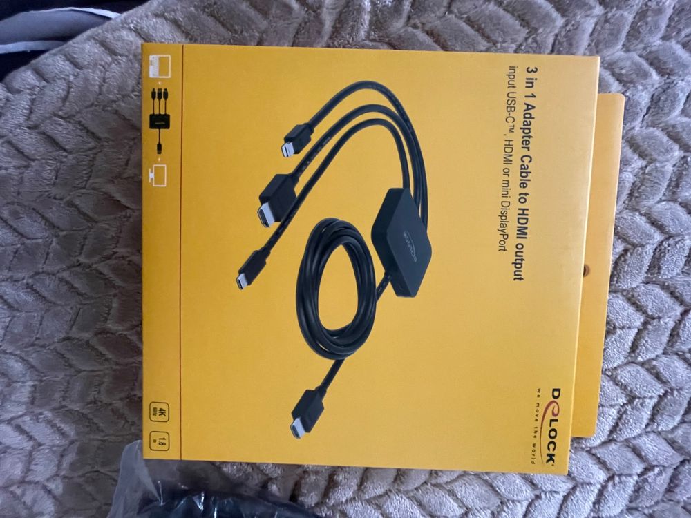 Neuer Delock 3in1 Adapter Kabel zu HDMI Output,4K (Neu und ...