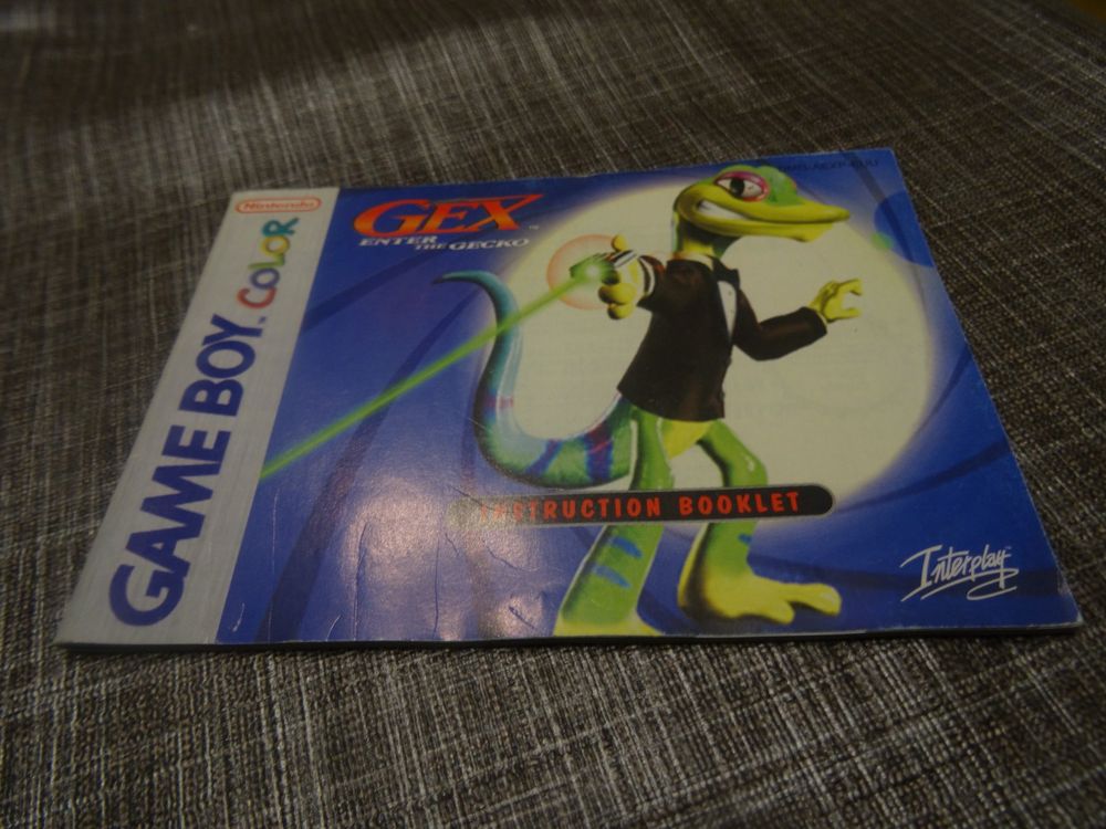 Anleitung zu GEX - Enter the Gecko GAMEBOY COLOR (Gebraucht) in Olten für CHF 2 – mit Lieferung ...
