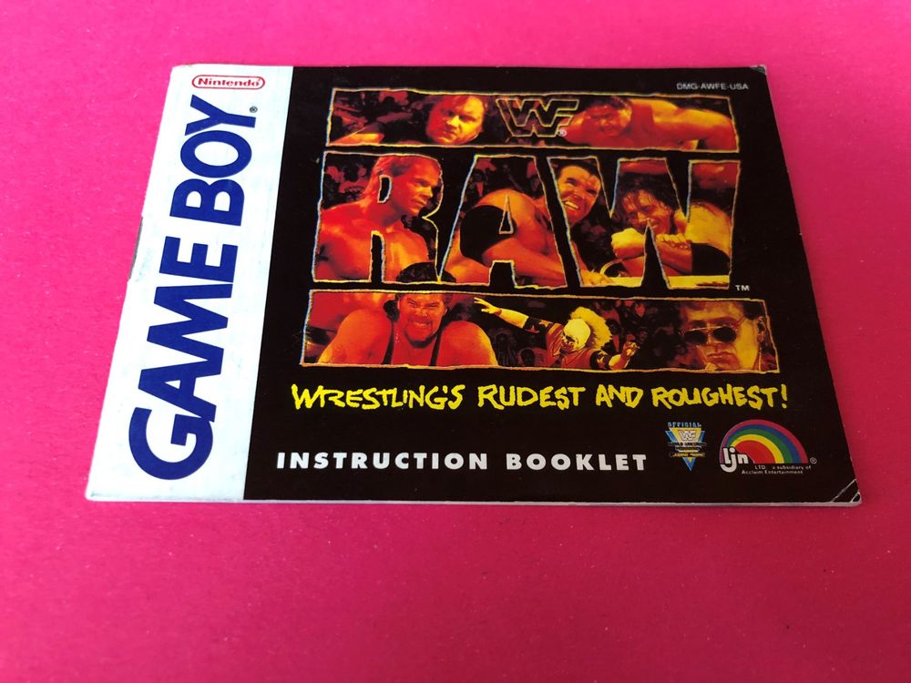 ANLEITUNG FÜR WWF RAW NINTENDO GAME BOY USA | Kaufen auf Ricardo