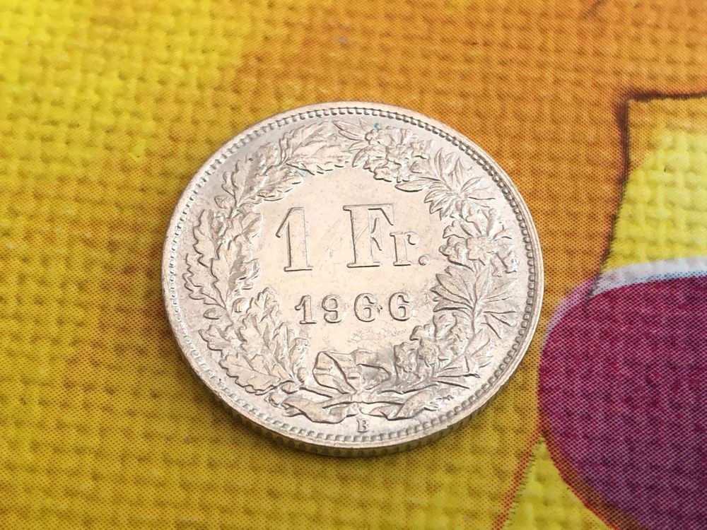 Schweiz 1 Franken 1966 Silber Rar | Kaufen auf Ricardo