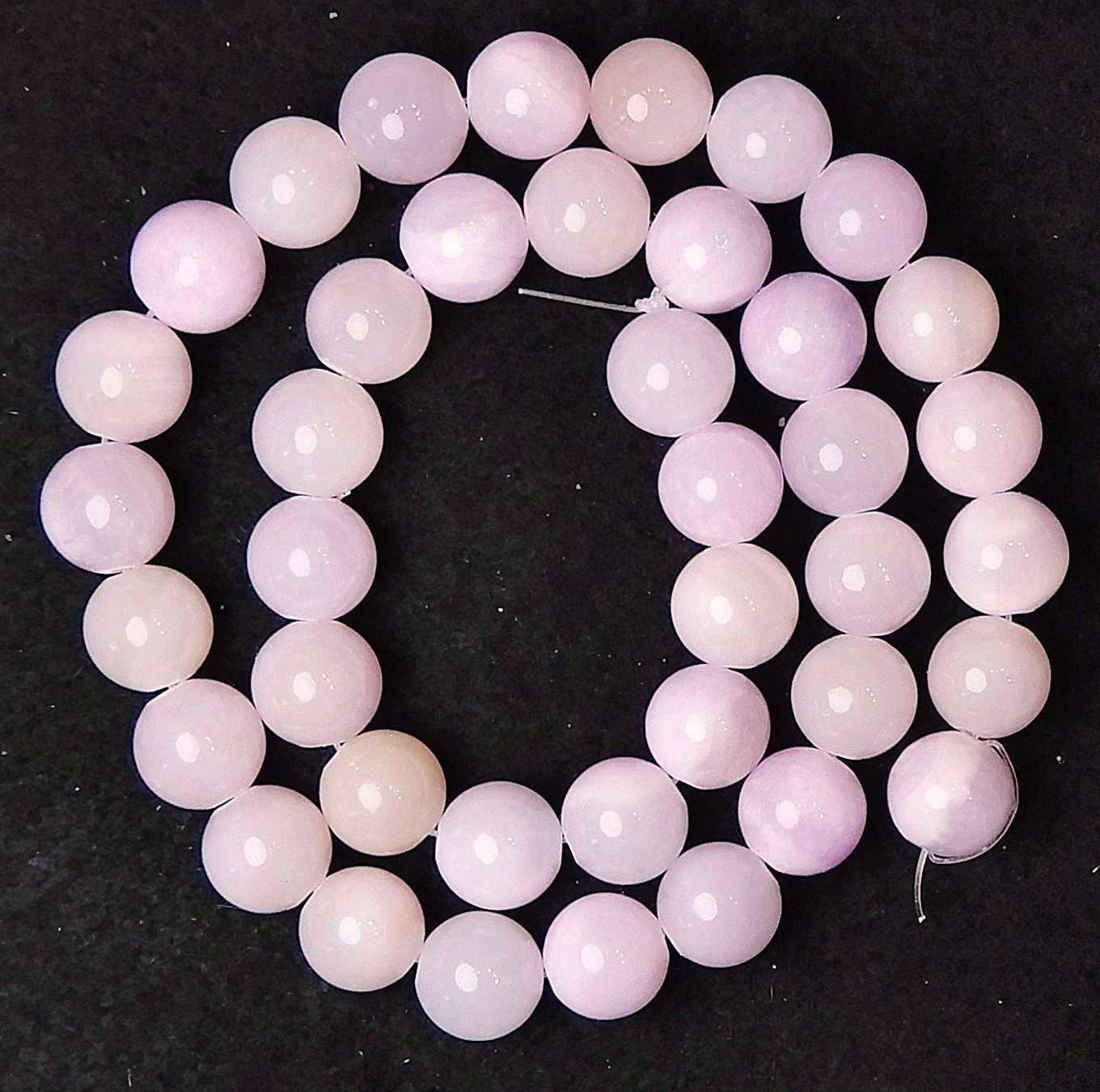 1 Strang echte natürliche persische Jade Perlen 10 mm (Neu (gemäss ...