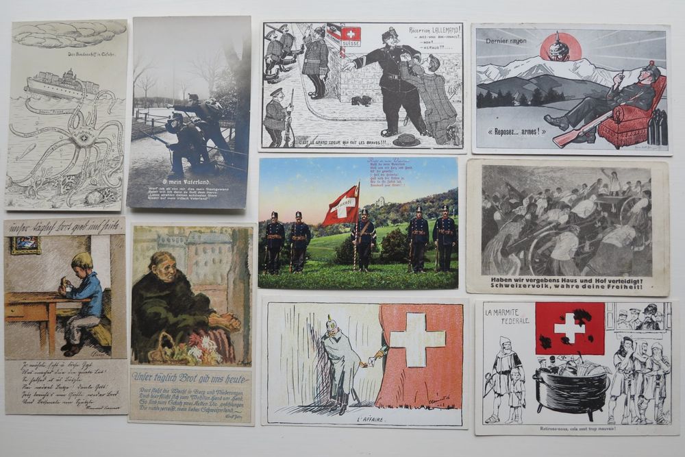 10 alte AK Thematik Militär Schweiz im Weltkrieg u a Wilhelm (Gebraucht) in Zug für CHF 8 – mit ...