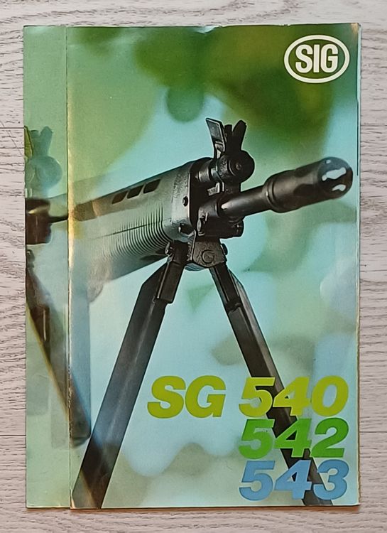 Prospekt SIG Stgw SG 540/542/543 Sturmgewehr MILITÄR (Gebraucht) in ...