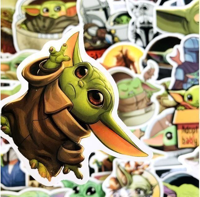 Stickerset Baby Yoda Joda Star Wars Disney+ Jedi Grogu DVD (Neu und ...