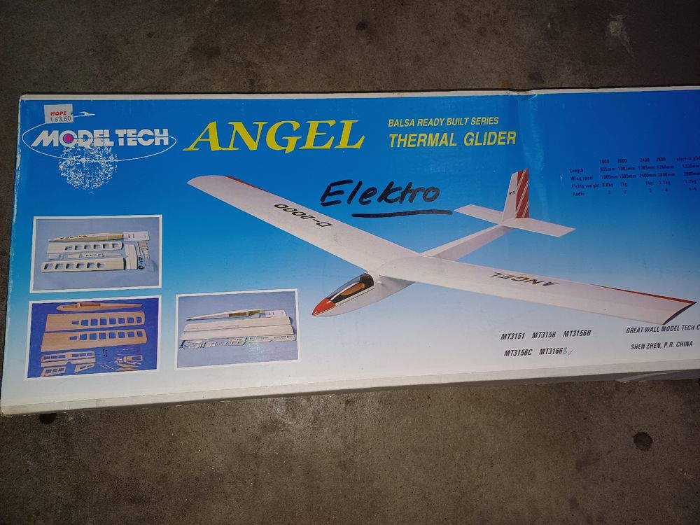 Segelflugzeug Modell-Tech Angel 1600 | Kaufen auf Ricardo