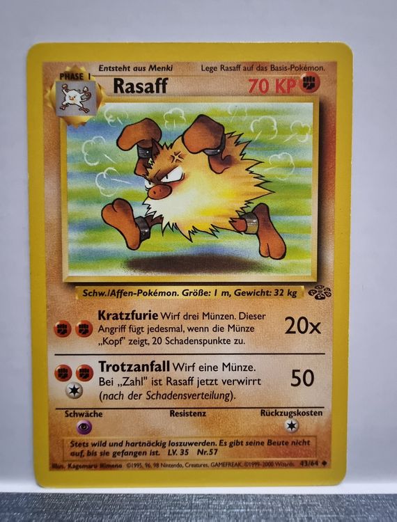 Pokémon Rasaff 43/64 Jungle DE (J1) | Kaufen auf Ricardo