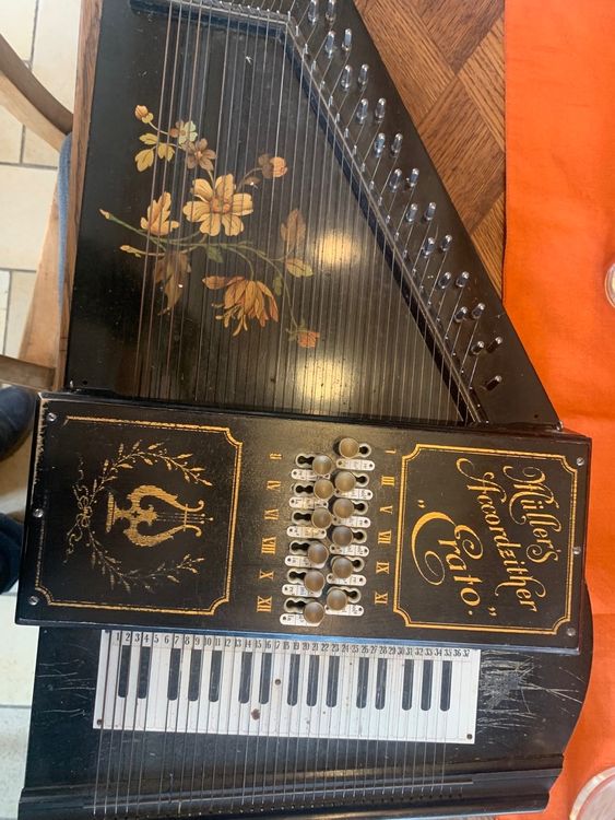 Harpe cithare- Accordzither Muller "Erato" (1890-1910) (D'occasion) à ...