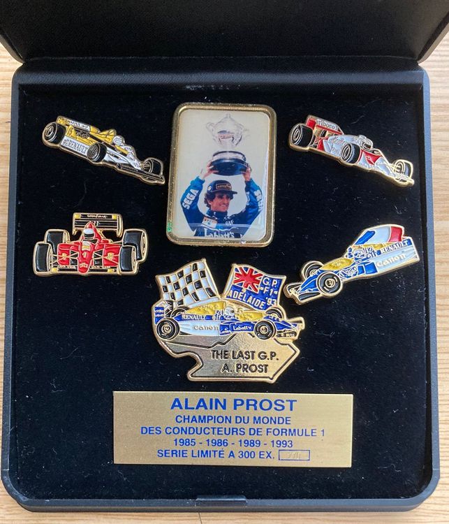 FORMEL 1 PIN BOX-SET "ALAIN PROST", LIMITED EDITION (Gebraucht) in ...