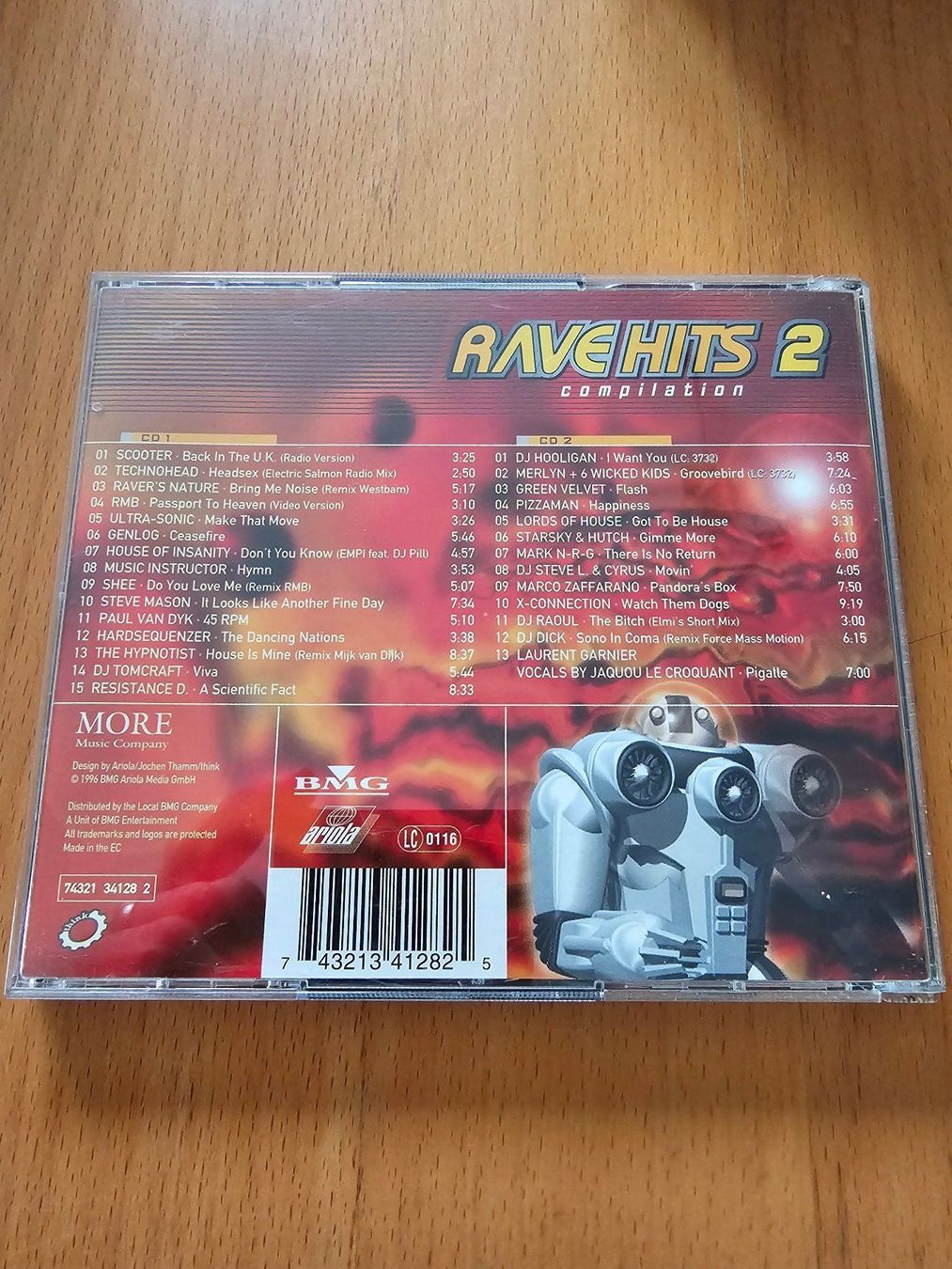2 CD - Various – Rave Hits Compilation Vol. 2 (1996) (Gebraucht) in ...