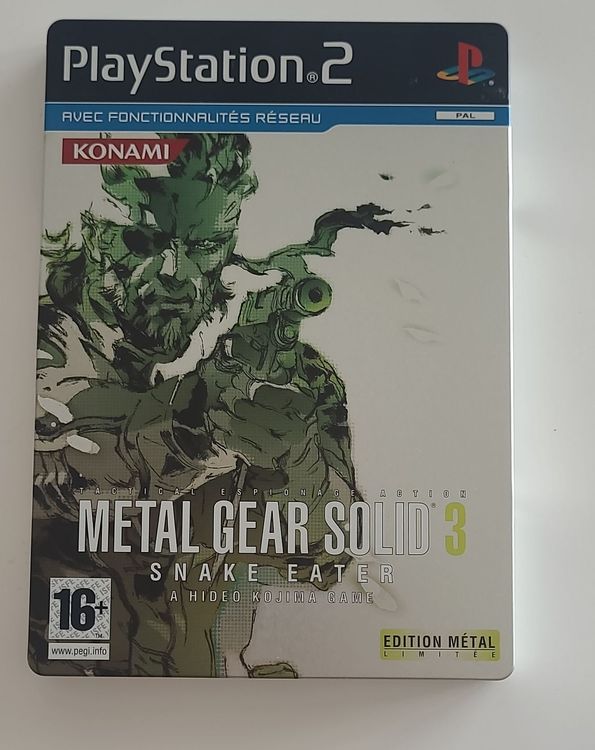 Metal Gear Solid 3 Snake Eater - Edition Métal PS2 Francais (D'occasion ...
