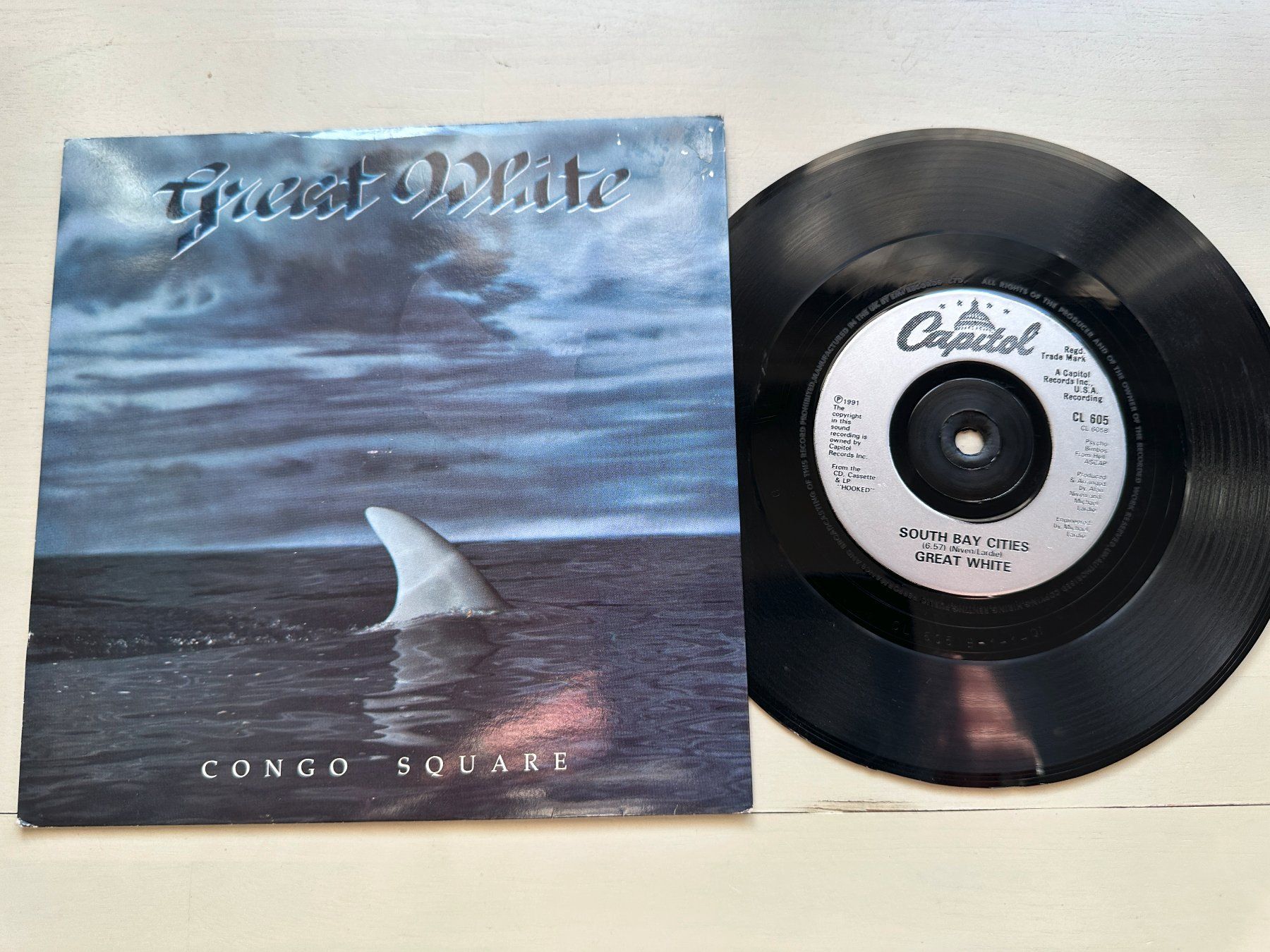 GREAT WHITE Cango Square tolle Hard Rock Single Kult Hit (Gebraucht) in ...