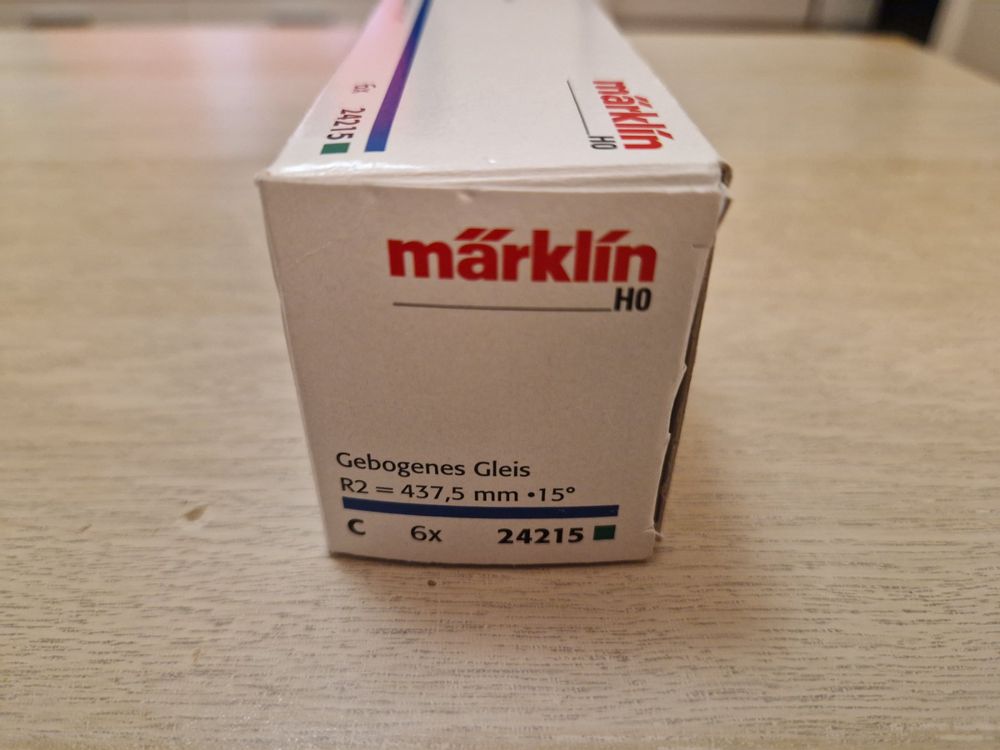 Märklin 6 x 24215 Gebogenes gleis C H0 (Gebraucht) in St-Aubin-Sauges ...