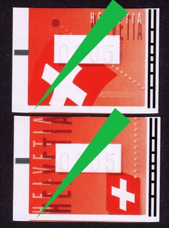 ATM 20+21/19+20_Abart "VERSCHNITT am Unterrand" ! ** (Neu (gemäss ...