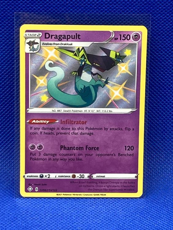 Pokemon Shining Fates / Dragapult SV062 / SV122 EN Holo | Kaufen auf ...