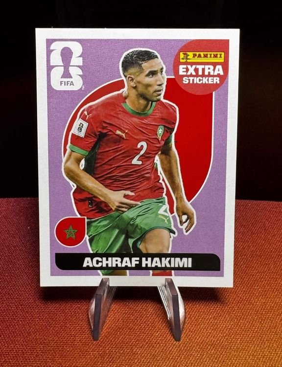 Achraf Hakimi / Panini WM 2026 Extra Sticker / Purple (Neu (gemäss ...