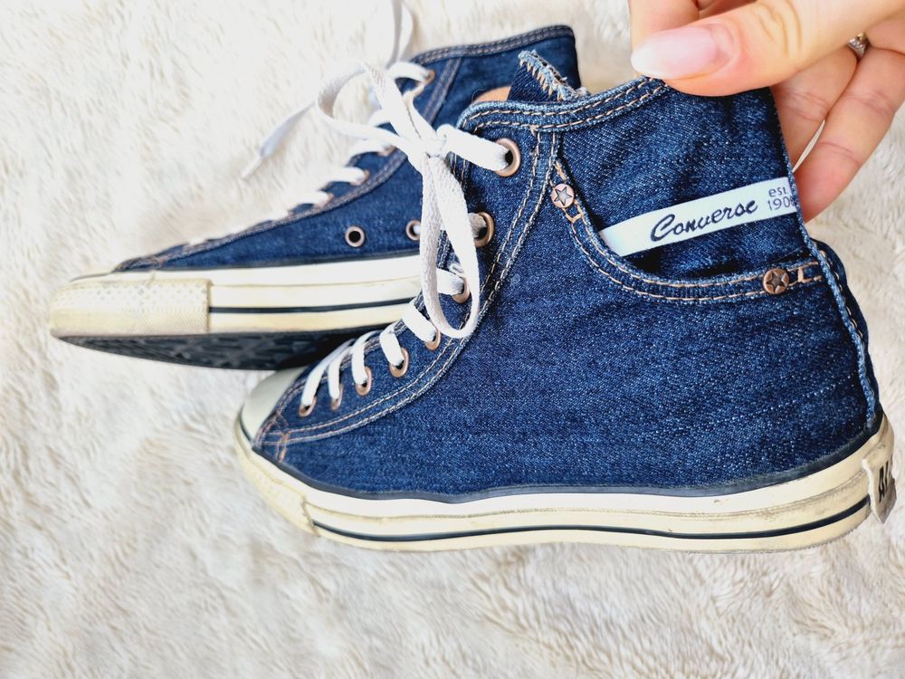 CONVERSE JEANS MODELL MIT LEDER LOGO 41 SNEAKER SCHUH KULT (Gebraucht ...