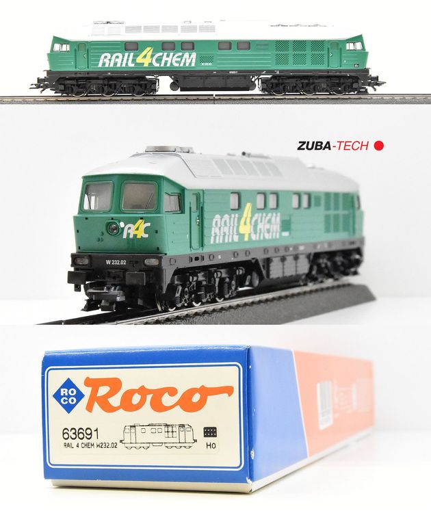 Roco 63691 Diesellok BR 232 Rail4Chem H0 GS Analog mit OVP (Neu (gemäss ...