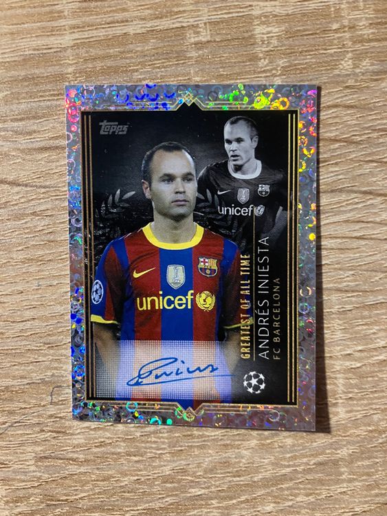 Topps Champions League 2023-24 Iniesta Signature Barcelona | Kaufen auf ...