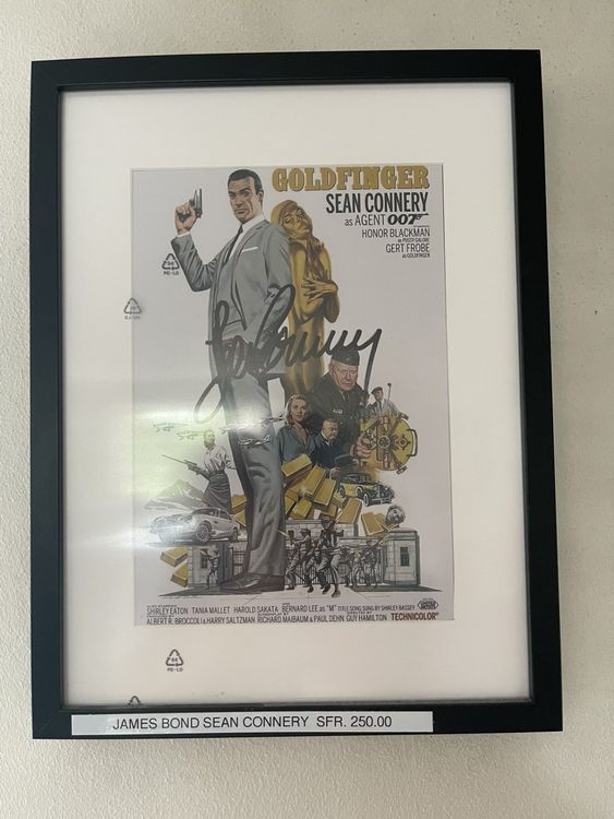 JAMES BOND 007 GOLDFINGER Sean CONNERY / TOP AUTOGRAMM (Gebraucht) in Egg b. Zürich für CHF 250 ...