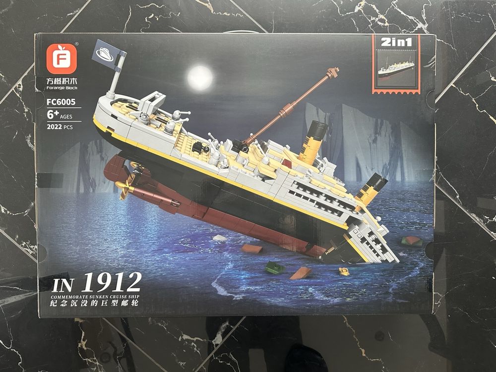 Forange Block Klemmbaustein Titanic 2 in 1 (Neu und originalverpackt ...