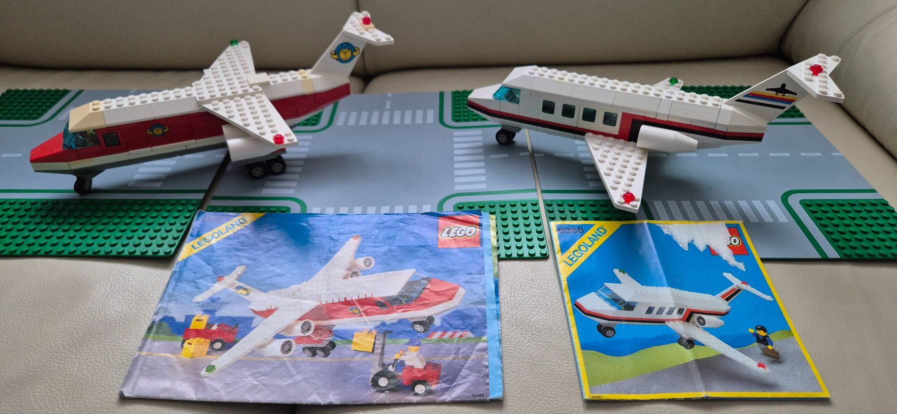Lego 6375 und 6368 Flugzeuge, Bodenplatten 1985-93 Vintage (Gebraucht ...