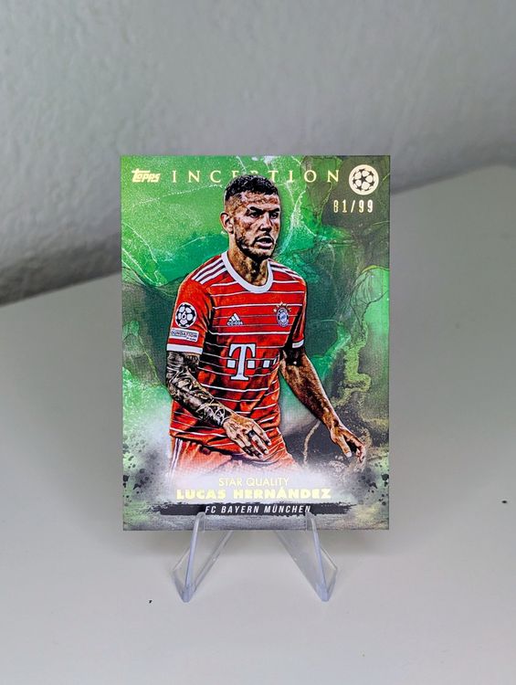 Lucas Hernandez Topps Inception /99 Bayern München Karte (Neu (gemäss ...