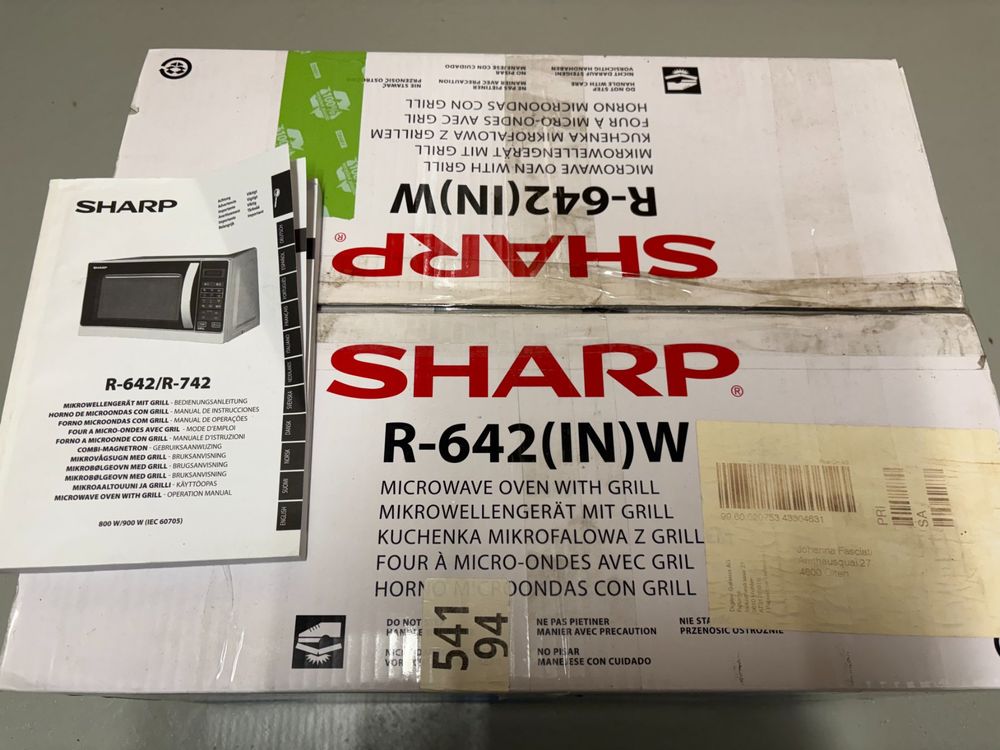 Mikrowelle mit Grill – Sharp R-642(IN)W (Gebraucht) in Olten für CHF 30 – mit Lieferung auf ...
