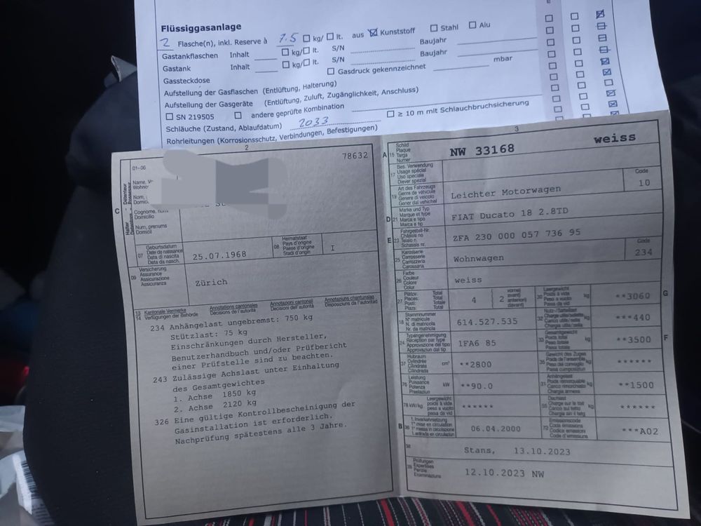 Wohnmobil Knaus Fiat ducatoTD ab Mfk oder tausche gegen klei | Acheter ...