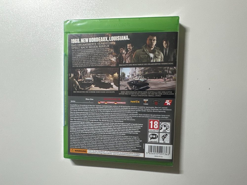 Mafia 3, Mafia III, Xbox One, Xbox Series X (Neu und originalverpackt ...