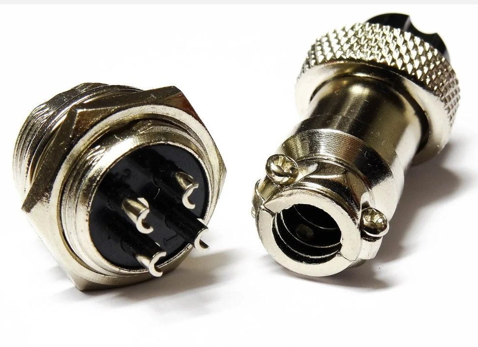 4 Polig / 4 Pin Steck, GX12 GX12-4 12mm Steckverbindung (Neu und ...