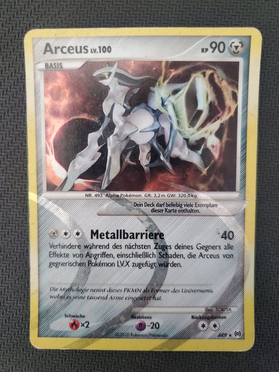 Arceus Pokemon Karte (Gebraucht) in Opfikon für CHF 5 – mit Lieferung auf Ricardo kaufen