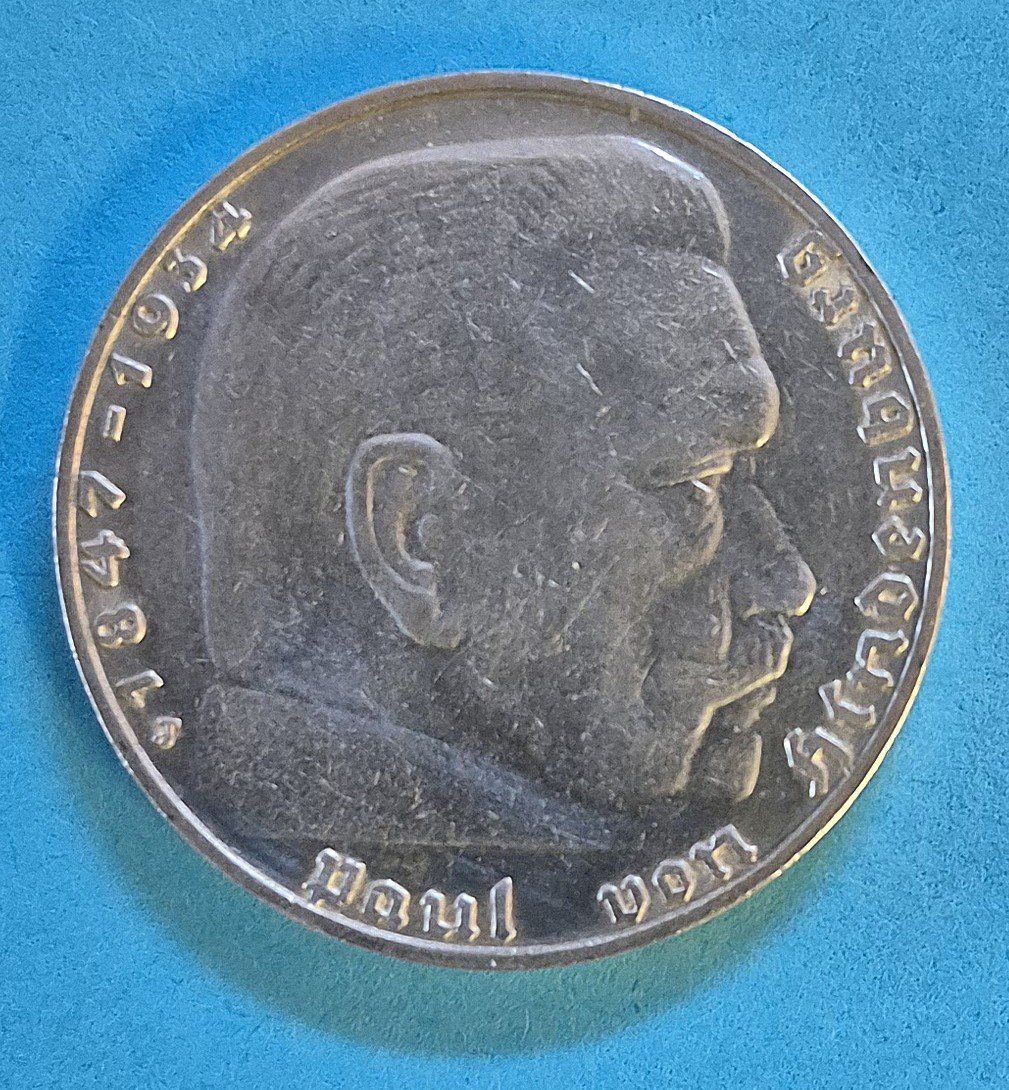 2 ReichsMark 1937 J Silber "Nazi-Deutschland" TopErhaltung (Gebraucht ...