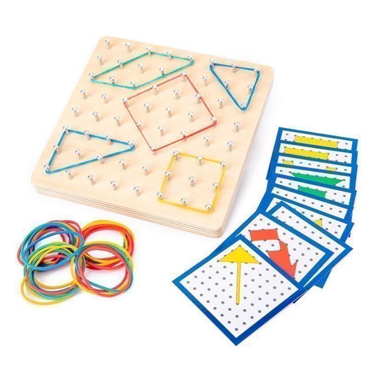 Holz Geoboard Geometriebrett Spielzeug (Neu (gemäss Beschreibung)) in ...